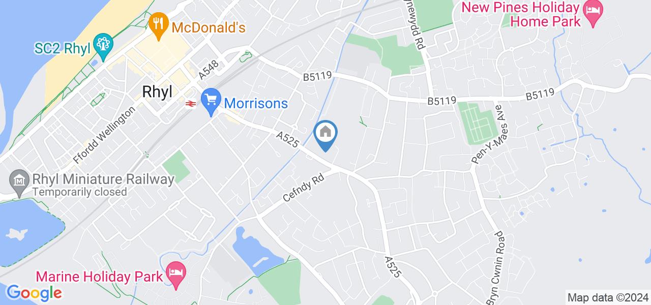 Rhyl - 1 Bed Bungalow, Vale Road, LL18 - To Rent Now for £750.00 p/m